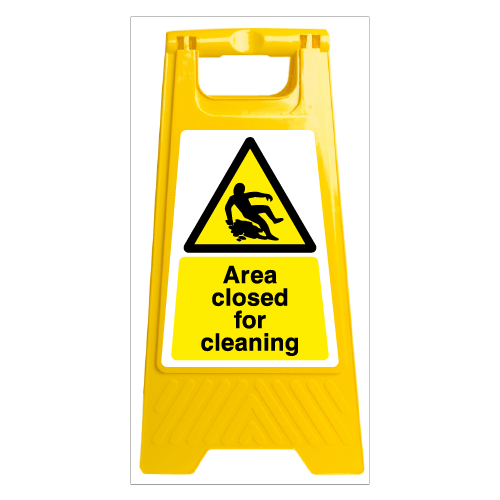 Area Closed for Cleaning sign – Ref: w169 – Safety Sign Warehouse