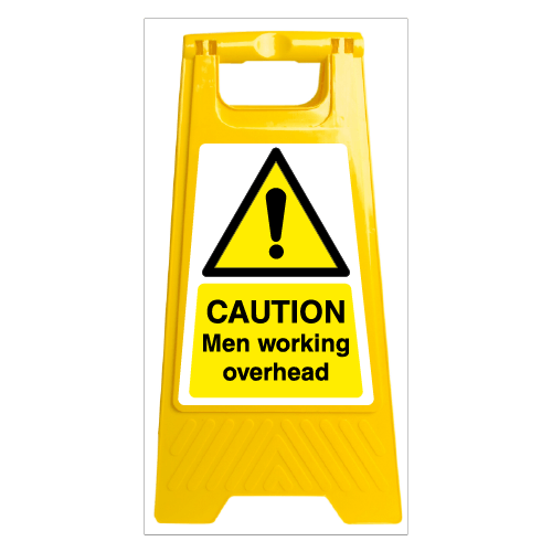Caution Men working overhead sign – Ref: w171 – Safety Sign Warehouse