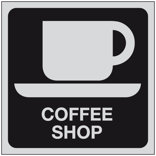 Coffee Shop Symbol sign – Ref: gs14a – Safety Sign Warehouse