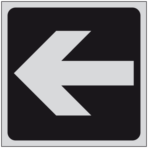 Arrow Straight Symbol sign – Ref: gs15a – Safety Sign Warehouse