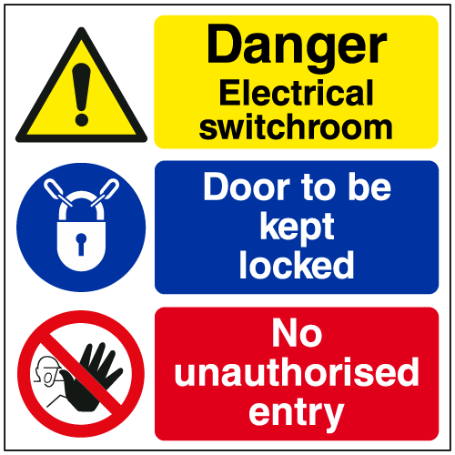 Electrical switchroom sign – Ref: mp63 – Safety Sign Warehouse