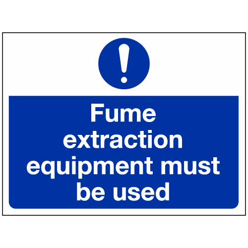 Fume extraction equipment must be used sign – Ref: ms170 – Safety Sign ...