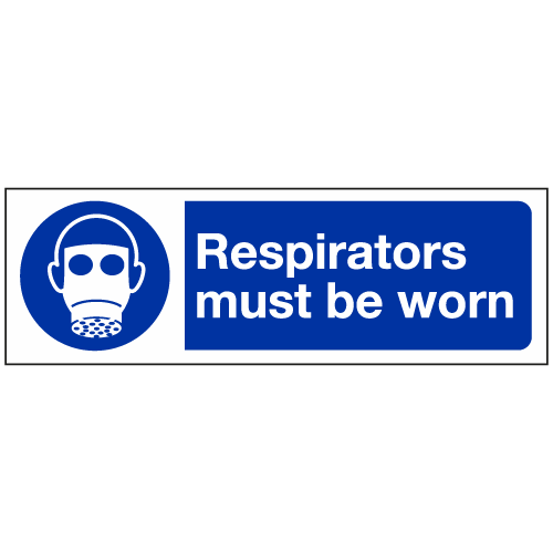 Respirators must be worn sign – Ref: ms7 – Safety Sign Warehouse