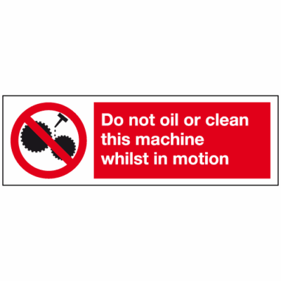 No unauthorised person may operate this machine – Ref: ps196 - Safety ...