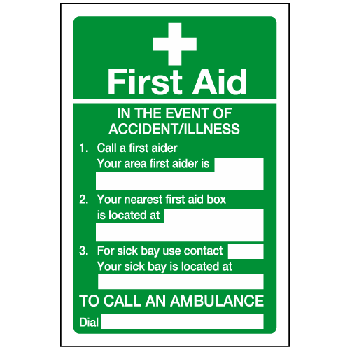 First Aid Signs - Safety Sign Warehouse