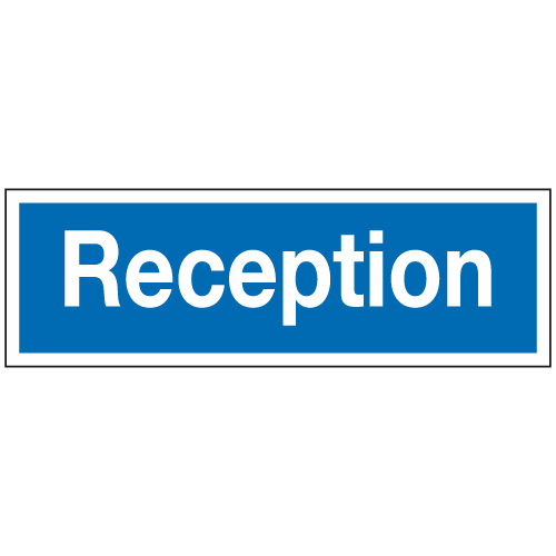 Reception sign – Ref: sg30 – Safety Sign Warehouse