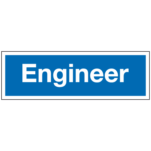 Engineer sign – Ref: sg7 – Safety Sign Warehouse
