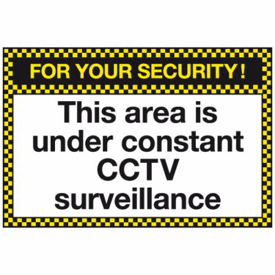 CCTV and Security Signs - Safety Sign Warehouse