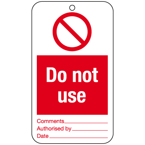Do not use tie tag sign – Ref: tt761 – Safety Sign Warehouse