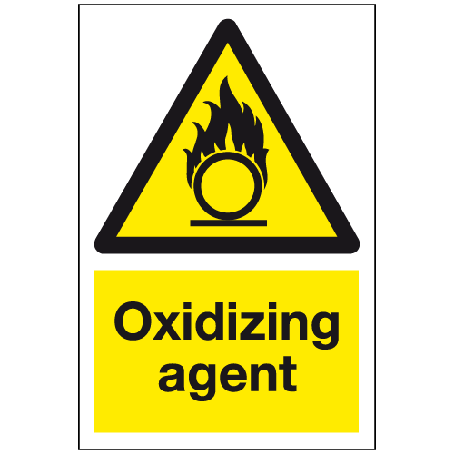 Oxidizing agent sign – Ref: wm11 – Safety Sign Warehouse