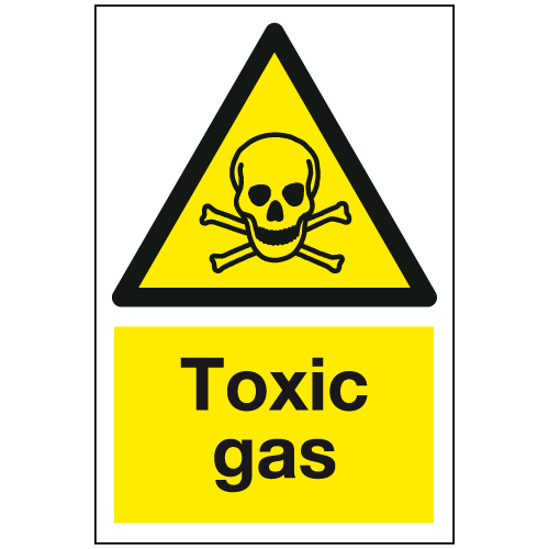 Toxic gas sign – Ref: wm23 – Safety Sign Warehouse