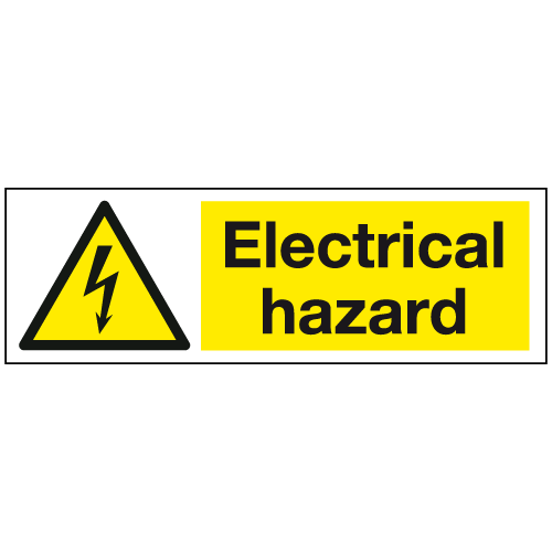 Electrical hazard sign – Ref: ws14 – Safety Sign Warehouse