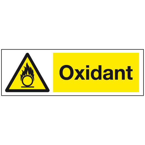 Oxidant sign – Ref: ws23 – Safety Sign Warehouse