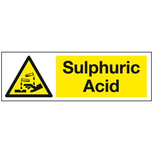 Sulphuric acid sign – Ref: ws29 – Safety Sign Warehouse