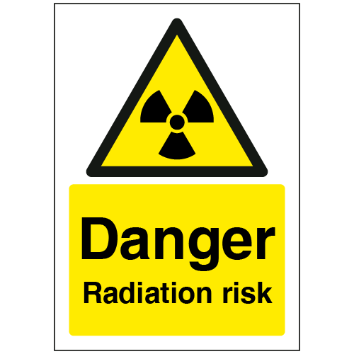 Danger radiation risk sign – Ref: ws306 – Safety Sign Warehouse