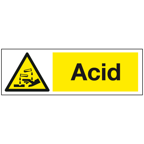 Acid sign – Ref: ws30 – Safety Sign Warehouse