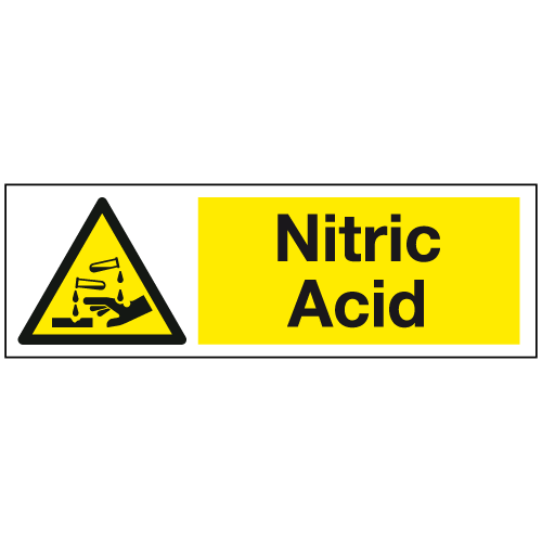 Nitric acid sign – Ref: ws32 – Safety Sign Warehouse