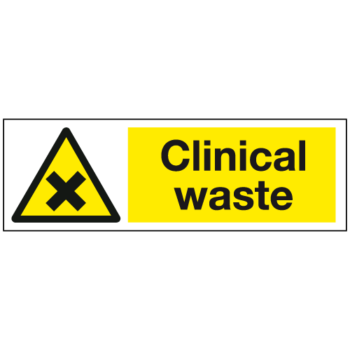 Clinical waste sign – Ref: ws36 – Safety Sign Warehouse