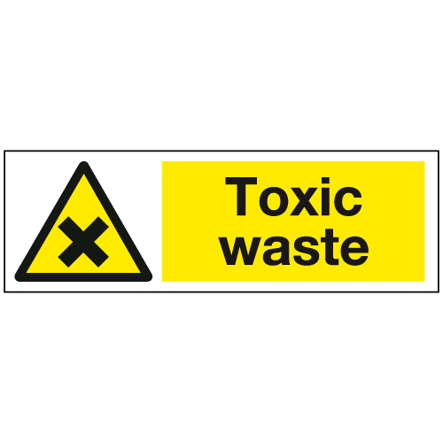 Toxic waste sign – Ref: ws37 – Safety Sign Warehouse