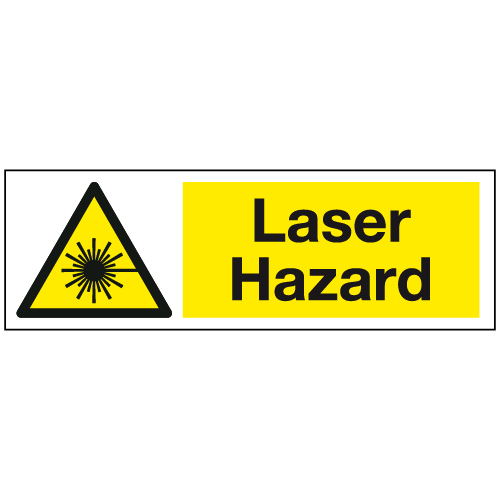 Laser hazard sign – Ref: ws537a – Safety Sign Warehouse