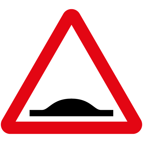 Speed Bumps Ahead sign – Ref: diag 557.1 – Safety Sign Warehouse