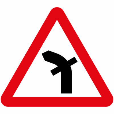 Risk of Falling or Fallen Rocks (Nearside) Ahead Sign – Ref: diag 559 ...