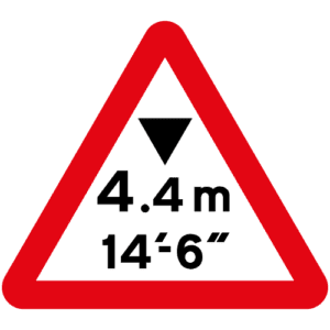 Maximum Headroom Available Ahead Sign – Ref: diag 530a - Safety Sign ...
