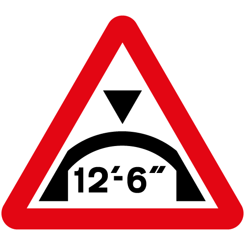 Maximum Headroom Available At Bridge Ahead (Imperial) Sign – Ref: diag ...