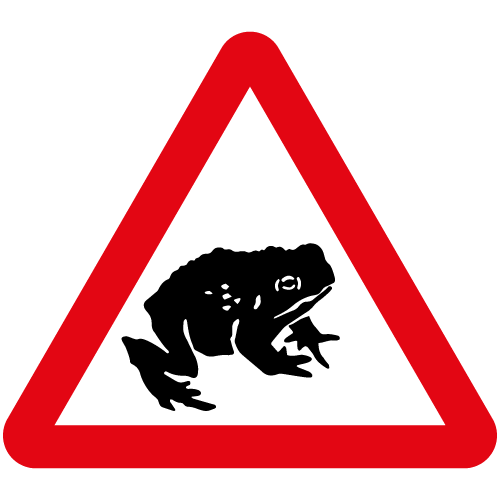 Migratory Toad Crossing Ahead Sign – Ref: diag 551.1 – Safety Sign ...
