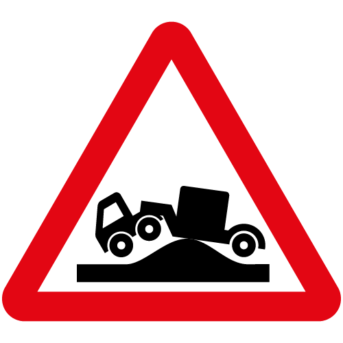 Risk of Grounding Ahead Sign – Ref: diag 782 – Safety Sign Warehouse