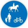 Cycle, Horses & Pedestrian Route sign – Ref: diag 956.1 - Safety Sign ...