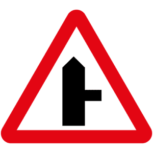 Side Road on Right Ahead Sign – Ref: diag 506.1v1 - Safety Sign Warehouse