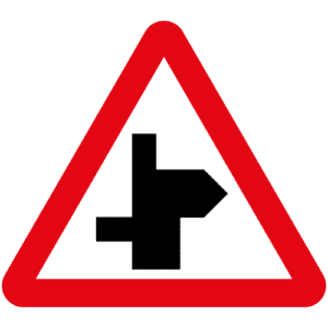 Staggered Junction Priority Right Ahead Sign – Ref: diag 507.1v3 ...