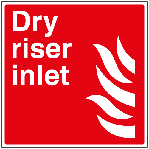 Dry Riser Inlet sign – Ref: s110.1 – Safety Sign Warehouse