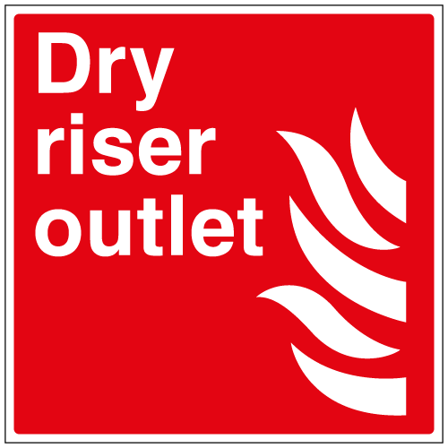 Dry Riser Outlet sign – Ref: s110.2 – Safety Sign Warehouse