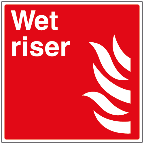 Wet Riser sign – Ref: s111 – Safety Sign Warehouse
