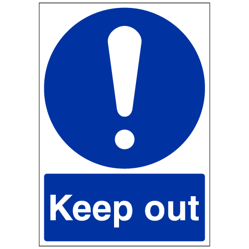 Keep Out sign – Ref: m22 – Safety Sign Warehouse