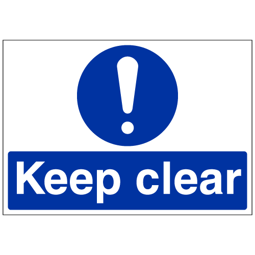 Keep clear sign – Ref: m27 – Safety Sign Warehouse