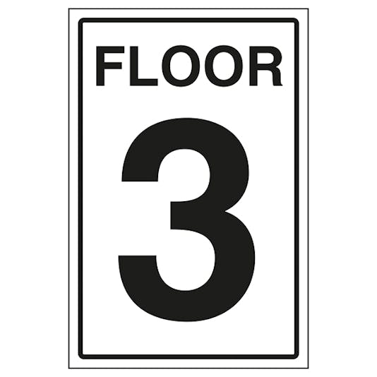 Floor Level 3 sign- Ref: st10 – Safety Sign Warehouse