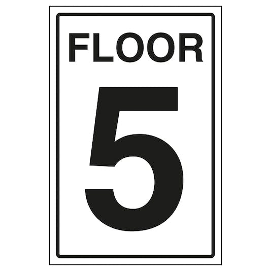 Floor Level 5 sign- Ref: st12 – Safety Sign Warehouse