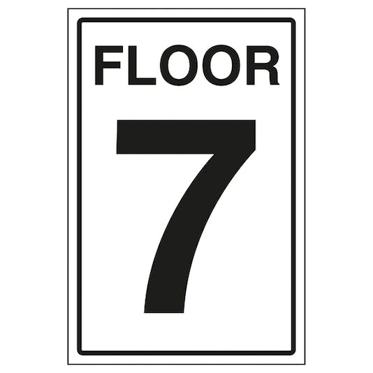 Floor Level 7 sign- Ref: st14 – Safety Sign Warehouse
