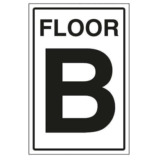 Floor Level B sign- Ref: st2 – Safety Sign Warehouse
