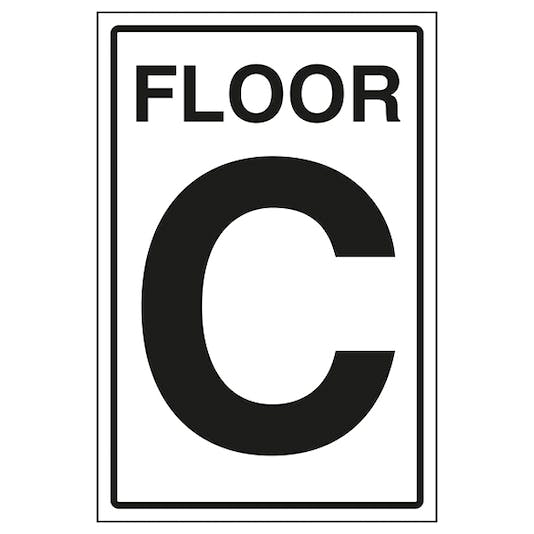 Floor Level C sign- Ref: st3 – Safety Sign Warehouse