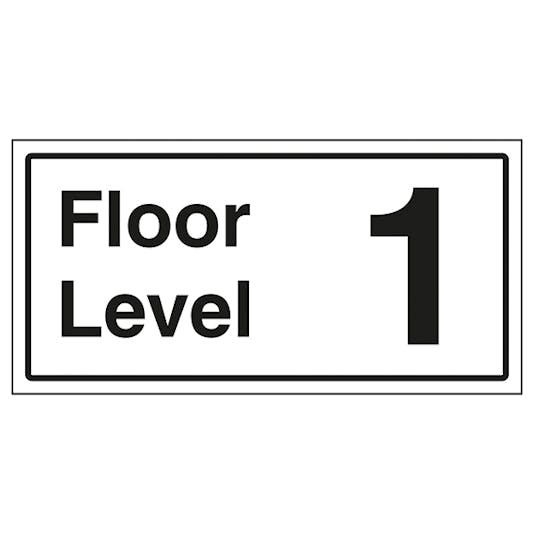 Floor Level 1 sign- Ref: st30 – Safety Sign Warehouse