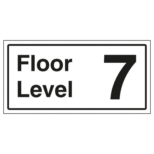 Floor Level 7 sign- Ref: st36 – Safety Sign Warehouse
