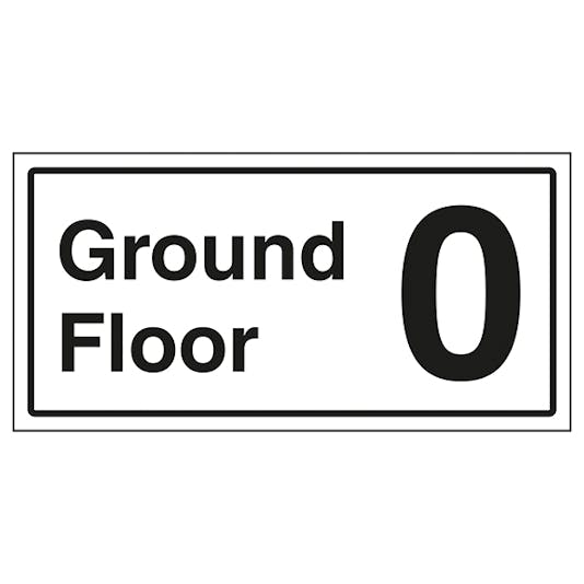 Ground Floor 0 sign- Ref: st29 – Safety Sign Warehouse