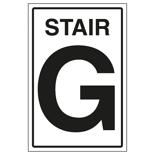 Stair Level G sign- Ref: st28 – Safety Sign Warehouse