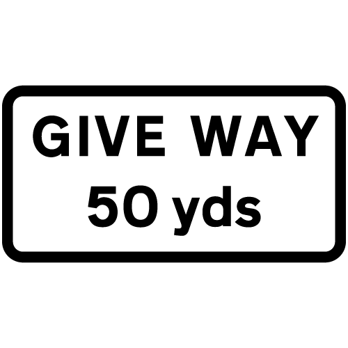 Distance to a junction ahead controlled by a GIVE WAY sign – Diag 503 ...