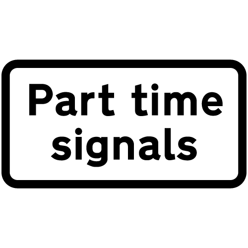 Part time signals ahead suppl. Diag 543.1 – Safety Sign Warehouse