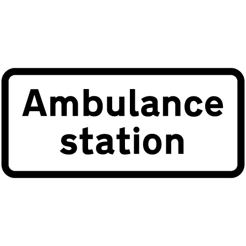 Ambulance station. Diag 563v1 – Safety Sign Warehouse
